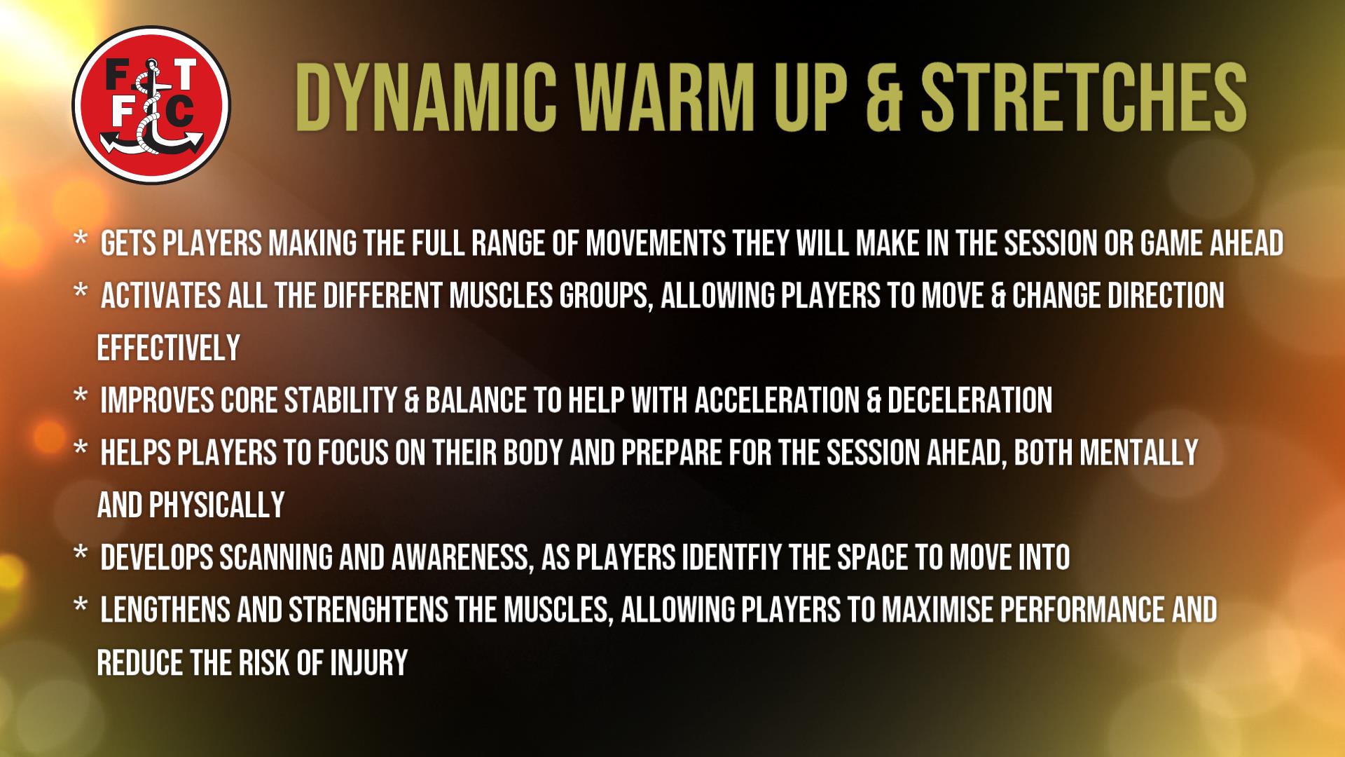 Edge of Play | ELITE: FLEETWOOD INTERNATIONAL ACADEMY DYNAMIC WARM UP ...