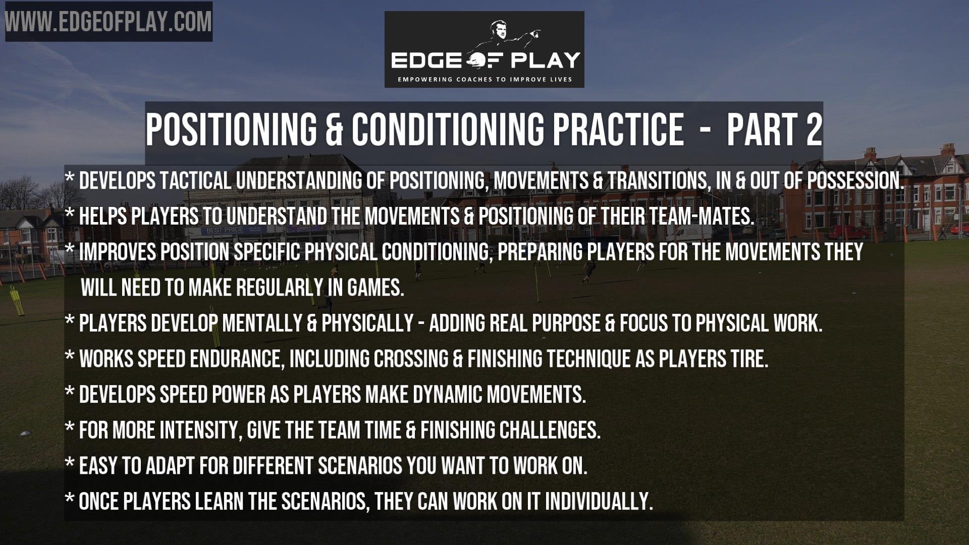 Edge of Play | Tactical Positioning & Physical Conditioning Exercise