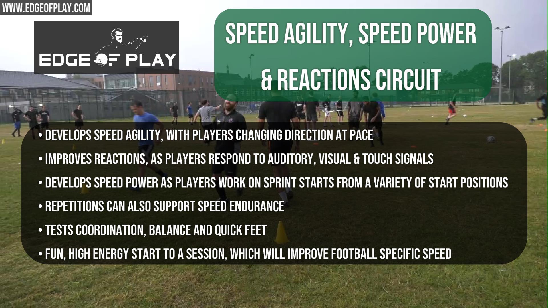 Edge of Play | Speed Agility, Speed Power and Reactions Circuit