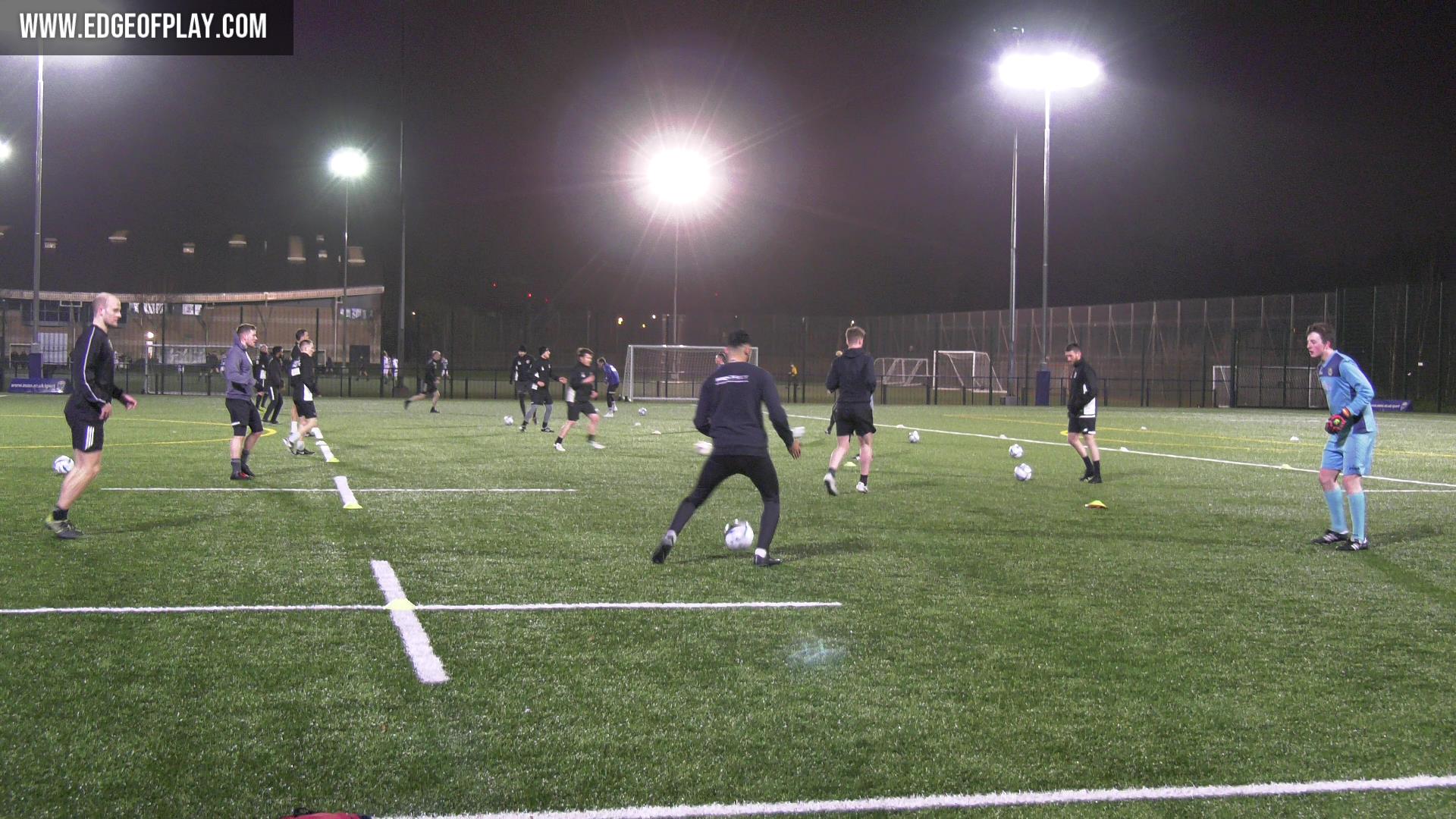 Edge of Play | Passing & Control in 3s Ball Activation Warm Up